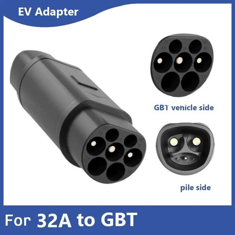 Adaptor EV Connector 32A For Tesla To GBT EVSE Adapter Electric Car ...