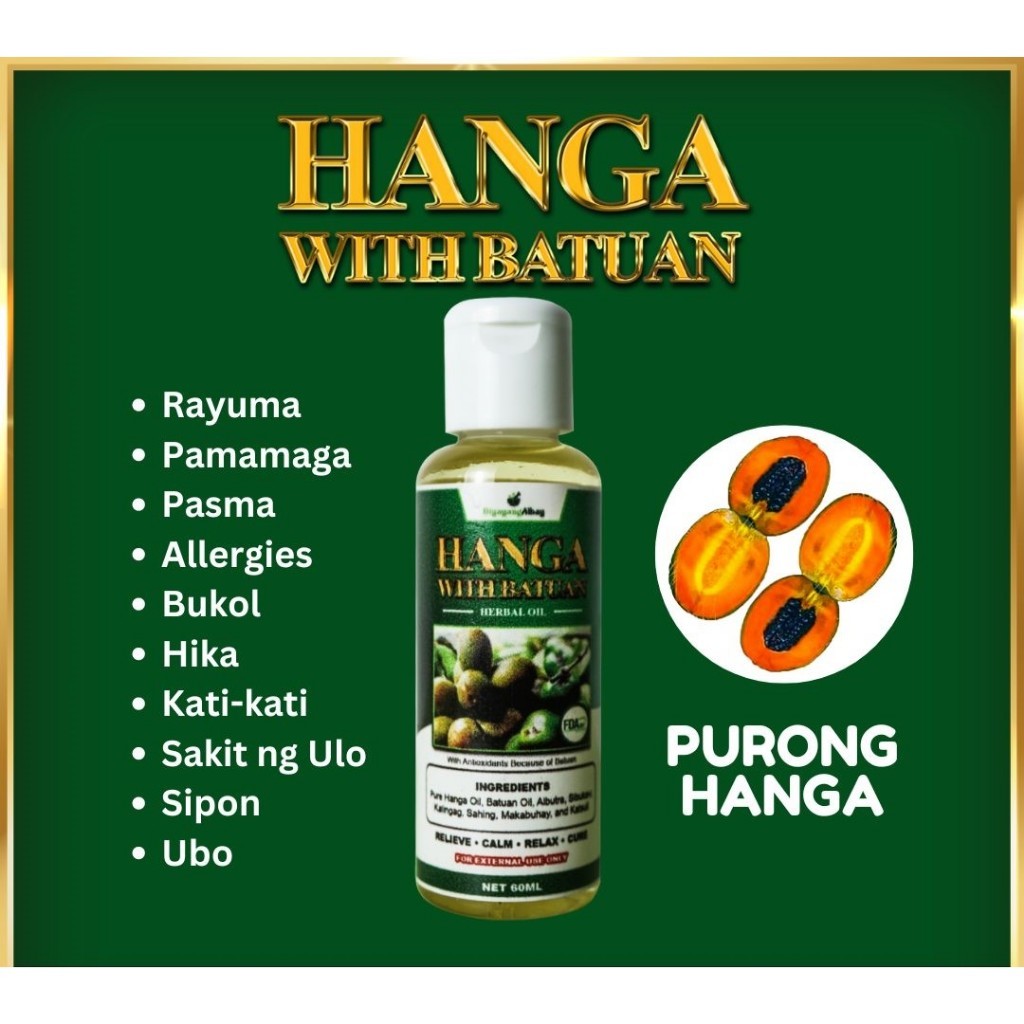 HANGA with Batuan Herbal Oil 60 ml | Shopee Philippines
