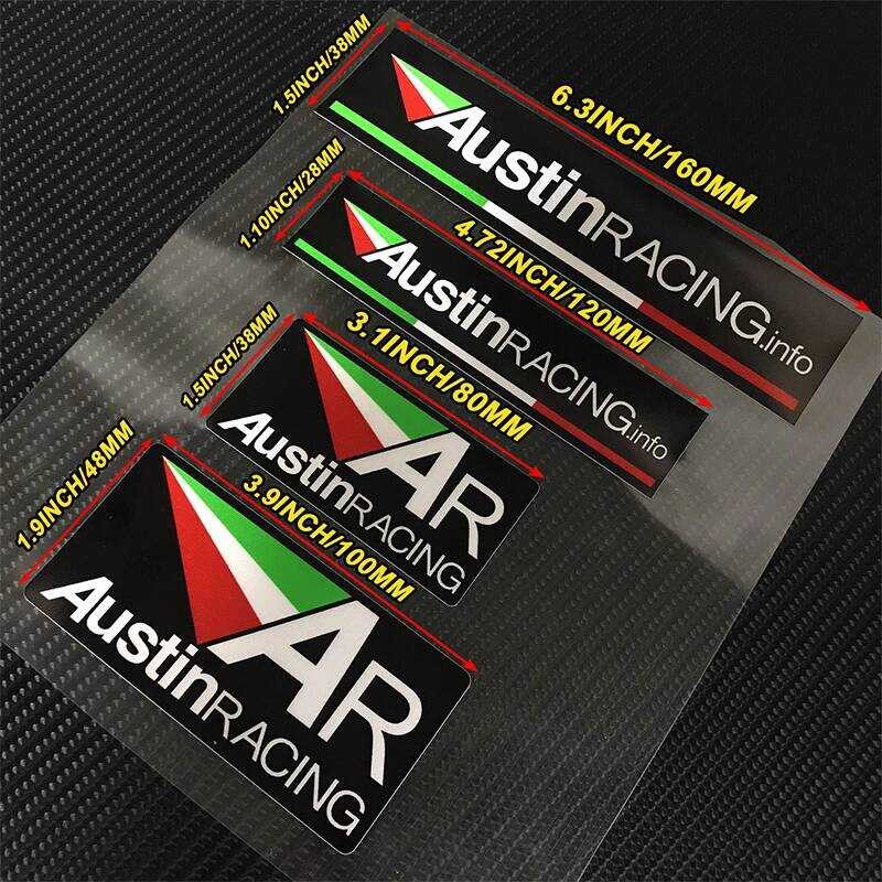 Suitable for Motorcycle Italy AR Exhaust Pipe AR Car Sticker AUSTIN ...