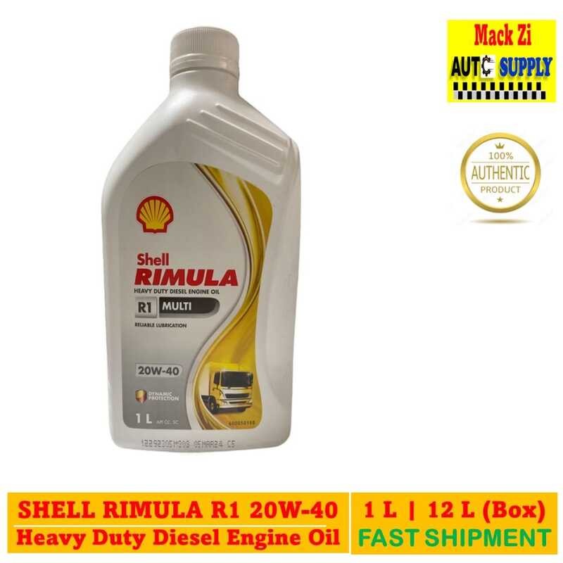Shell Rimula R1 MULTI Diesel Engine Oil 20W-40 (1 Liter) And (4 Liters ...