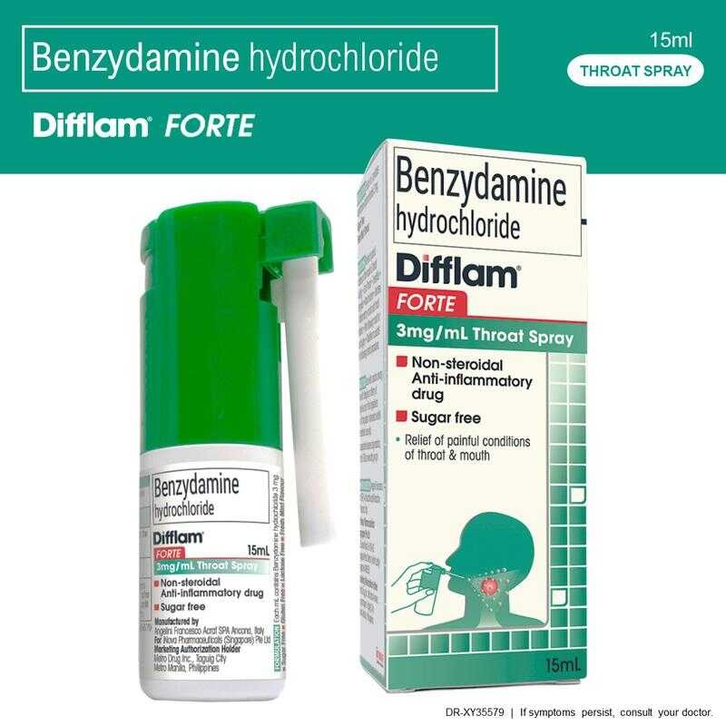 Difflam Forte 3Mg/Ml 15Ml Throat Spray For Oral Care 395 | Shopee ...