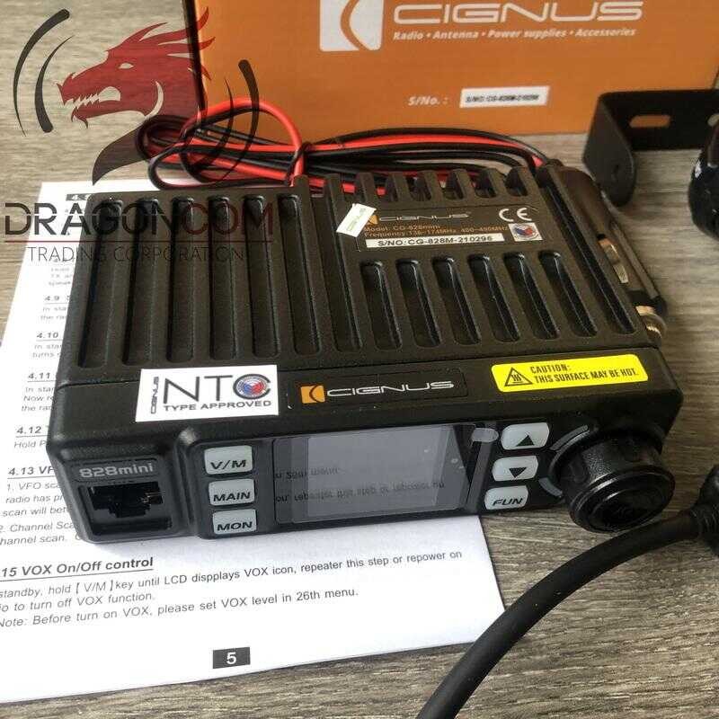 Cignus Cg-828 Mini Or Cg828 Dual Band Mobile Base Radio | Shopee ...