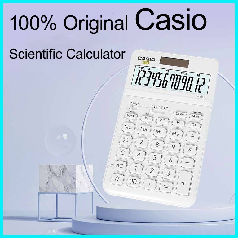CASIO Scientific Calculator JW-200SC w/ Solar Original 12-Digit ( Free ...