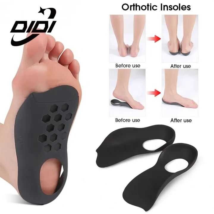 DIDI 1 Pair Orthopedic Foot Arch Support Shoe Pad Flatfoot Orthotics ...