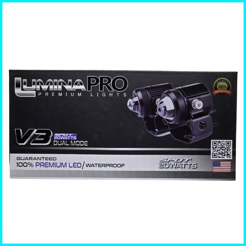 LUMINA PRO MINI DRIVING LIGHT V3 (White/Yellow) | Shopee Philippines
