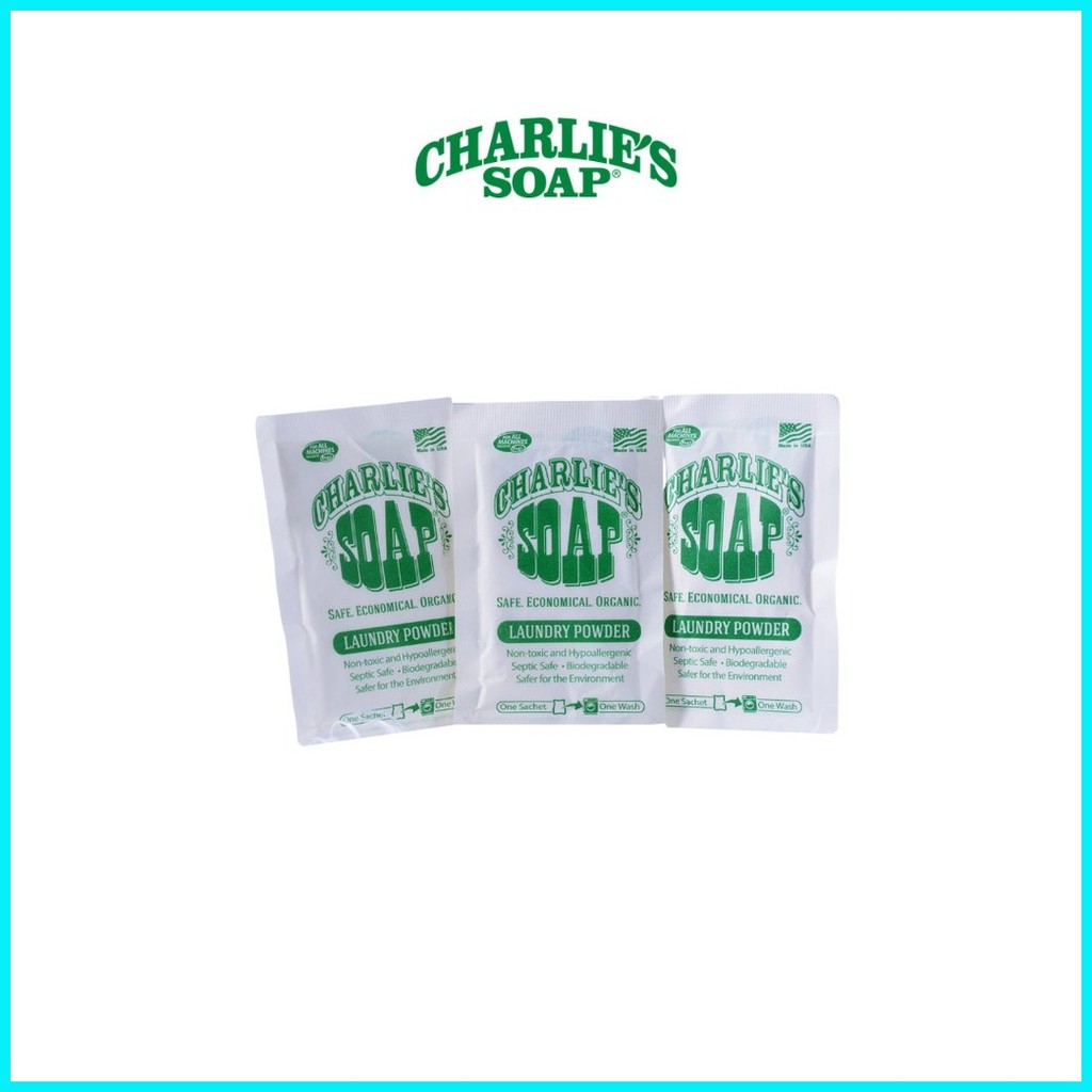 Charlie's Soap Laundry Detergent Powder Sachet (15g Per Sachet ...