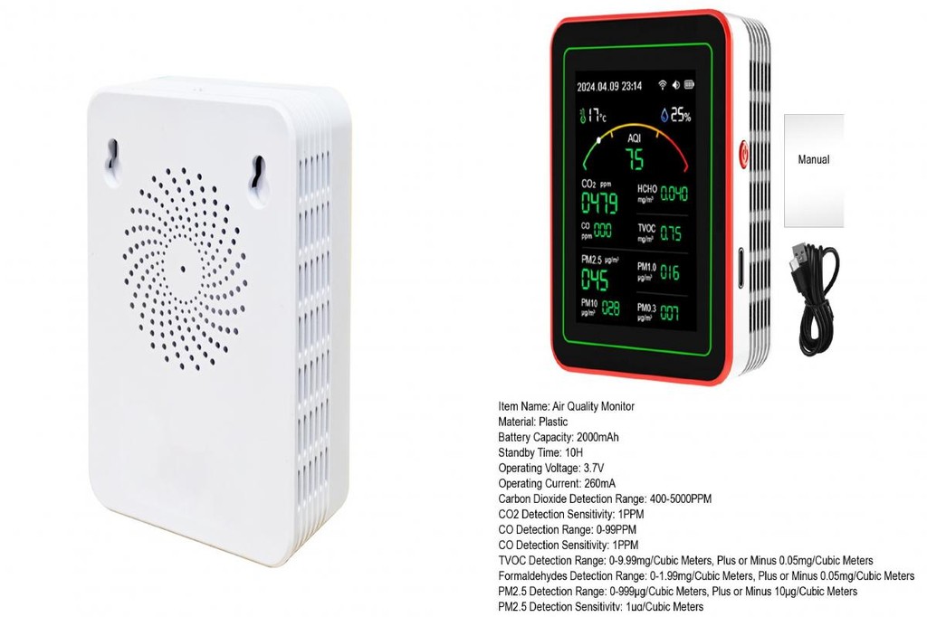 EYD- Portable Air Quality Tester Real-time Air Quality Monitoring ...