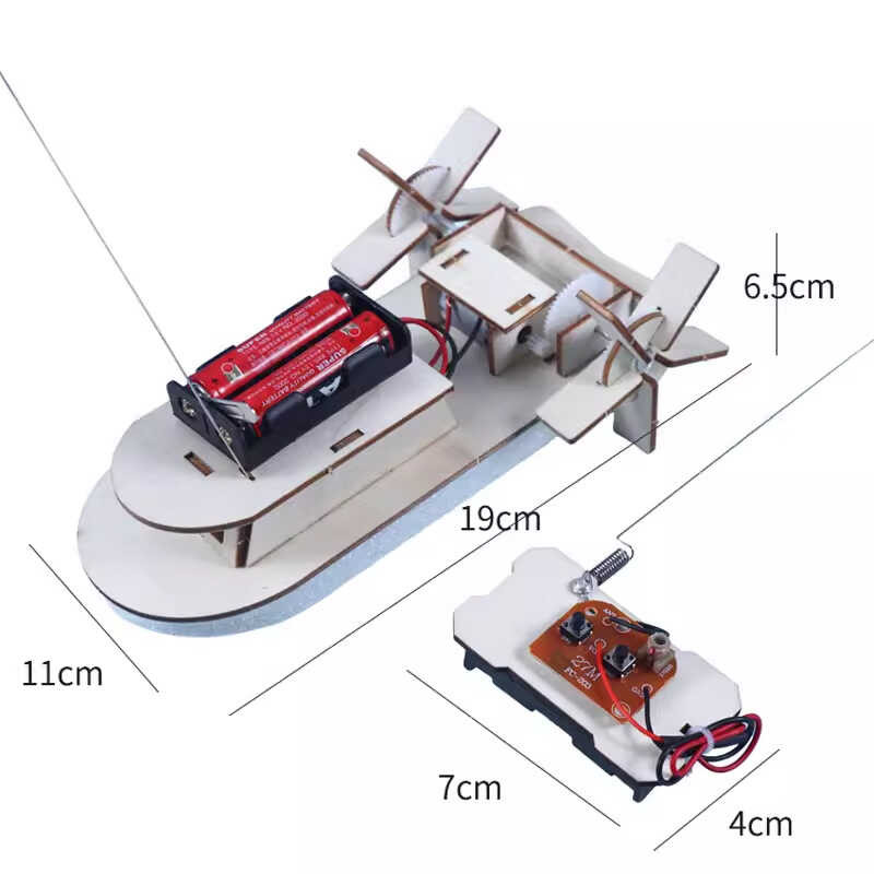 Remote Control Paddle Boat Technology Handmade DIY Creation Invention ...
