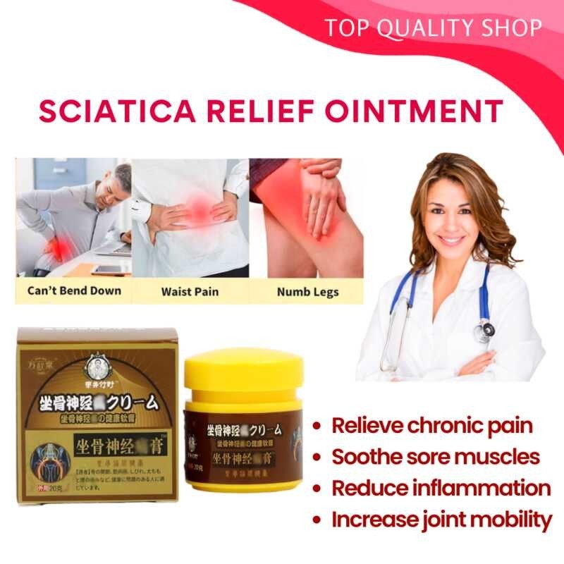 Sciatica Nerve Pain Cream para sa lumbar back relief treatment na ...