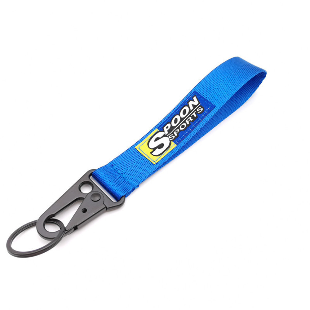 JDM Racing Spoon Sports Car Keychain Lanyard Metal Key Holder Key Ring ...