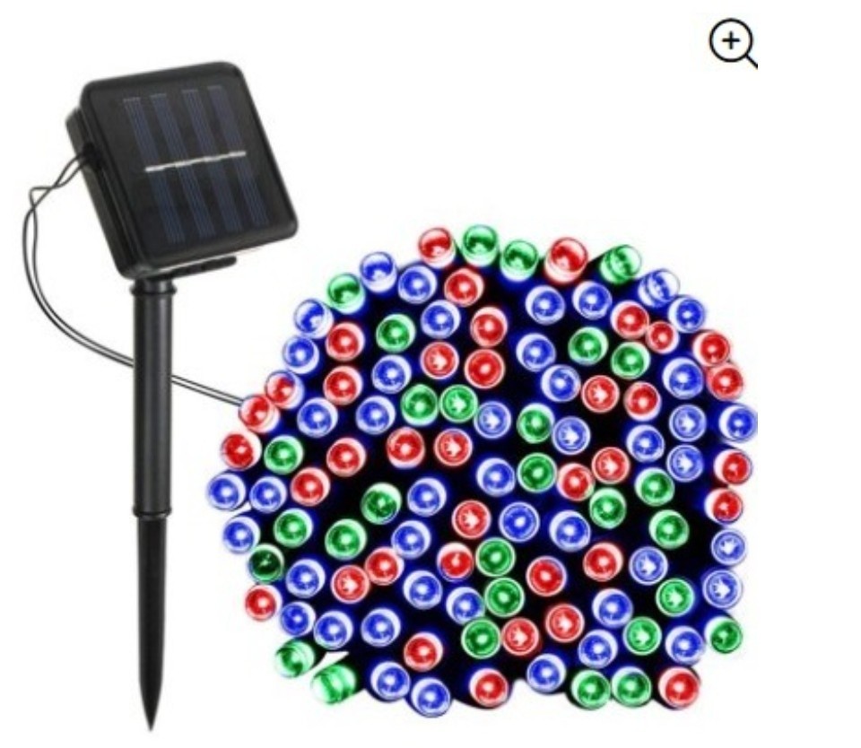 DHD 10 Meter - 100L LED Solar Powered Waterproof Black Line Wire ...