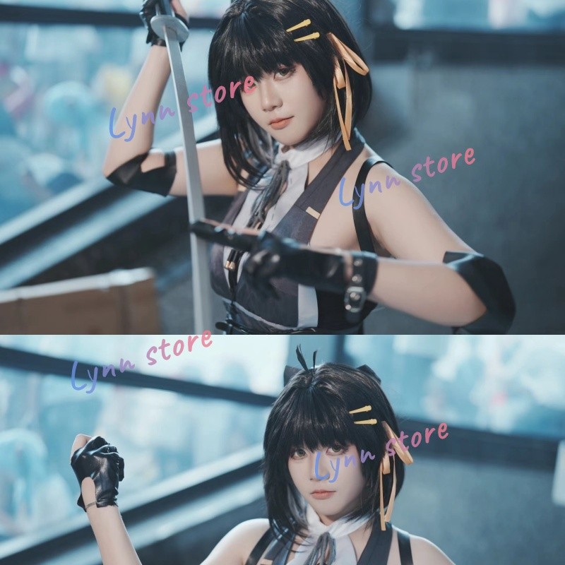 ROVER Cosplay Black Dress Suit WUTHERING WAVES Female ROVER Cosplay ...