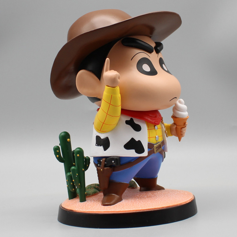 Anime Crayon Shin-Chan Action Figure Shin Chan Cos Cowboy Figuras Toys ...