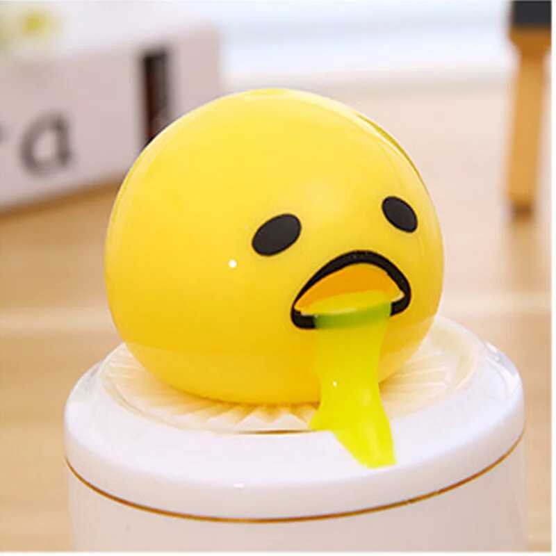 akakatawa Egg Yolk Squishy Squeeze Ball Vomit Custard Bun Creative ...