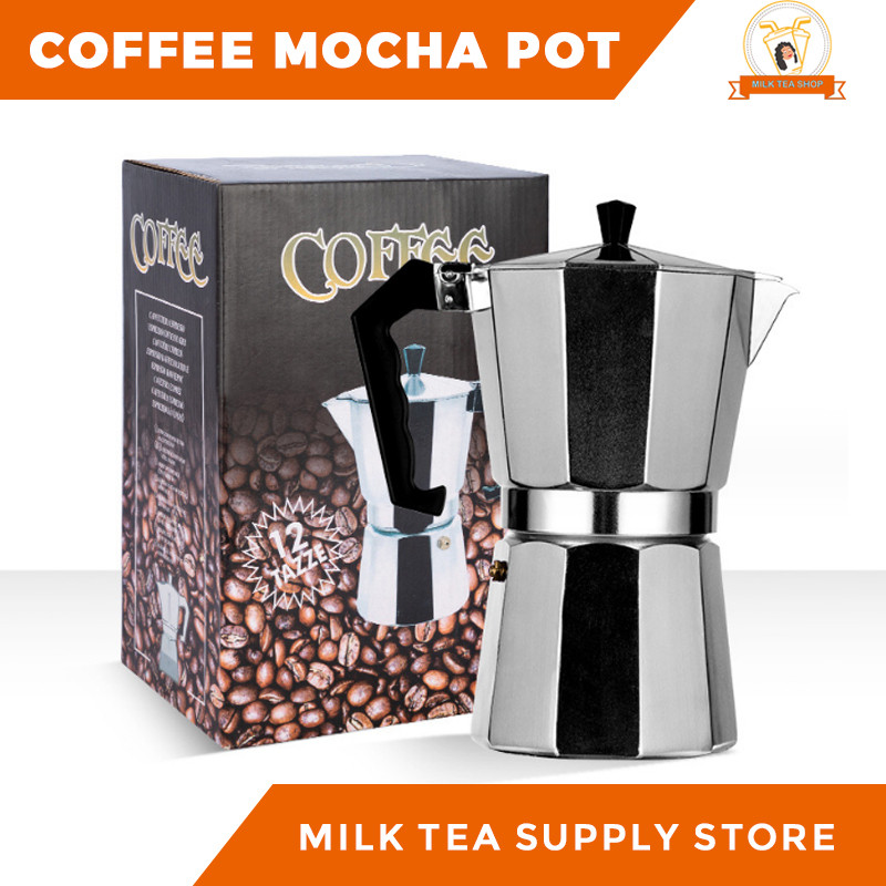 Moka pot Italian top coffee maker Aluminum Espresso machine Cafeteria ...