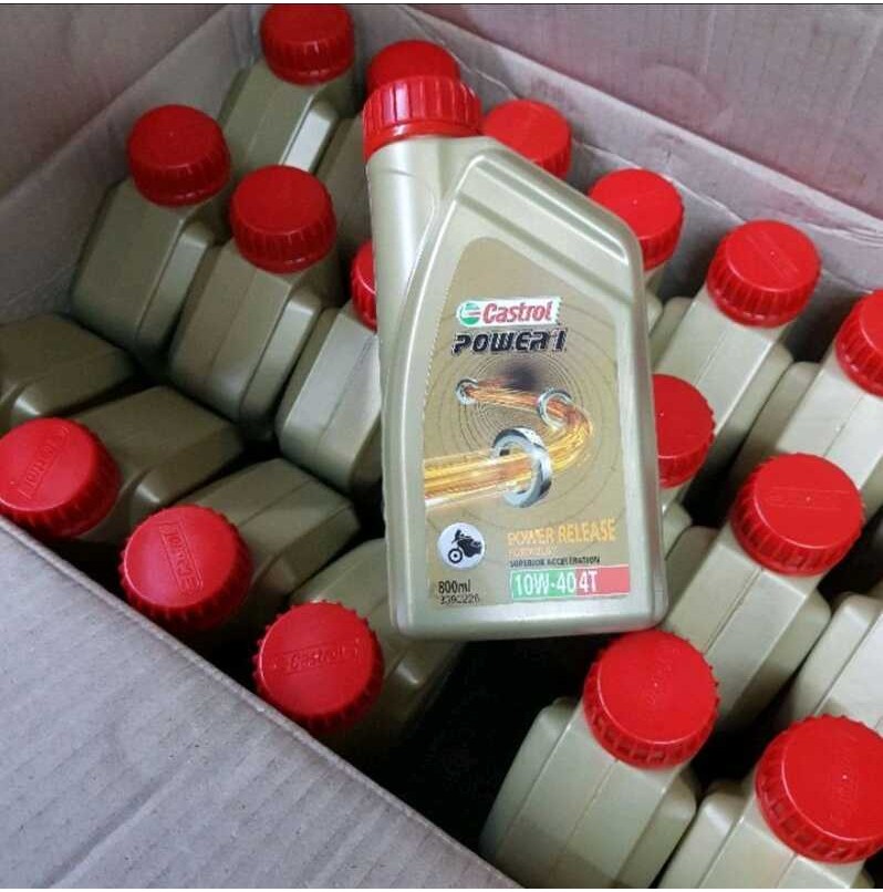 Hot and practical 800mL Castrol Power 1 gold Engine oil for mio, click ...