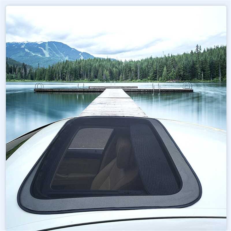 Magnetic Car Sunroof Sun Shade Moonroof Mesh SUV Tent Roof Cover ...