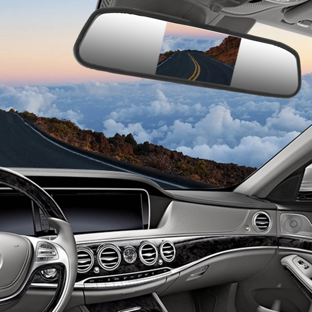 4.3 Inch Car Monitor Auto Rear View Mirror LCD Screen 12v Universal for ...