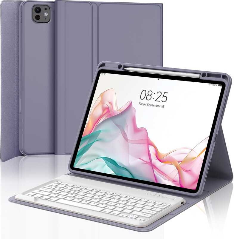 (M4), iPad Keyboard Pro 13 inch 2024 with Magnetic Detachable Bluetooth ...