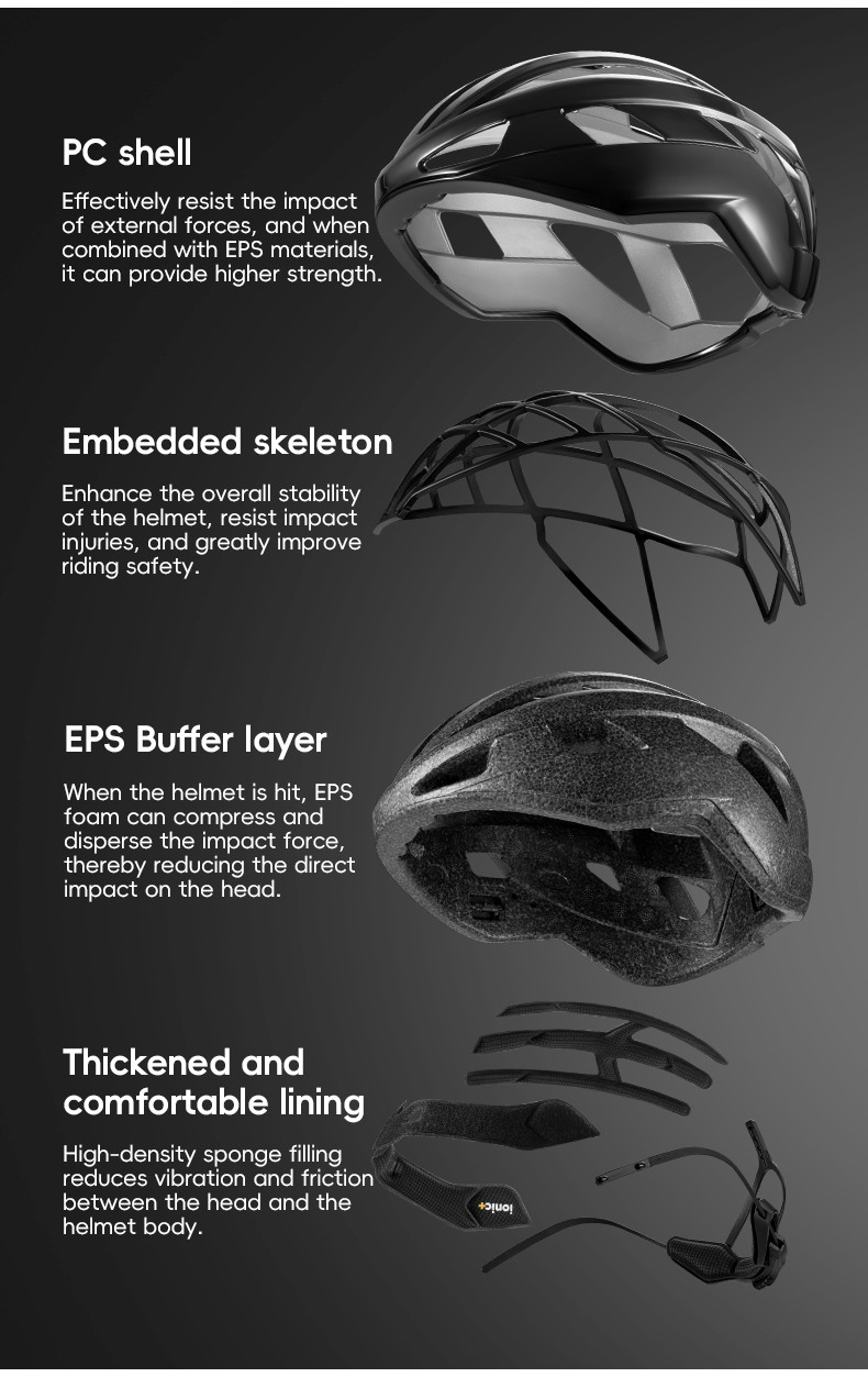 ROCKBROS Riding Helmet Keel Ultralight Integrated Aerodynamics One ...