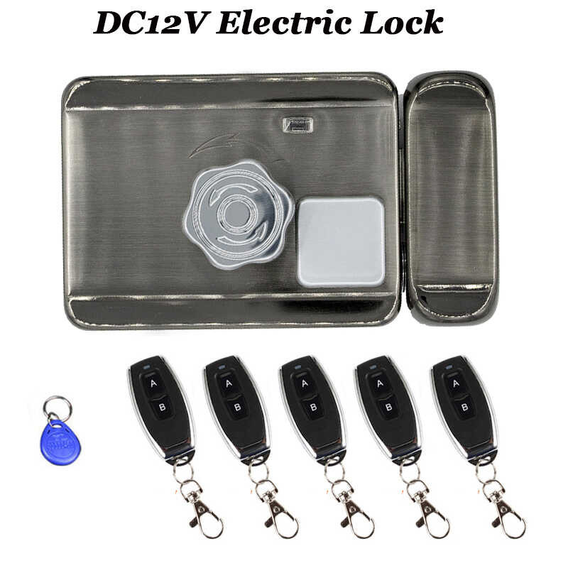 Kasama Ng Remote Battery Ang 12V Electric Rim Lock Para Sa Swing Gate ...