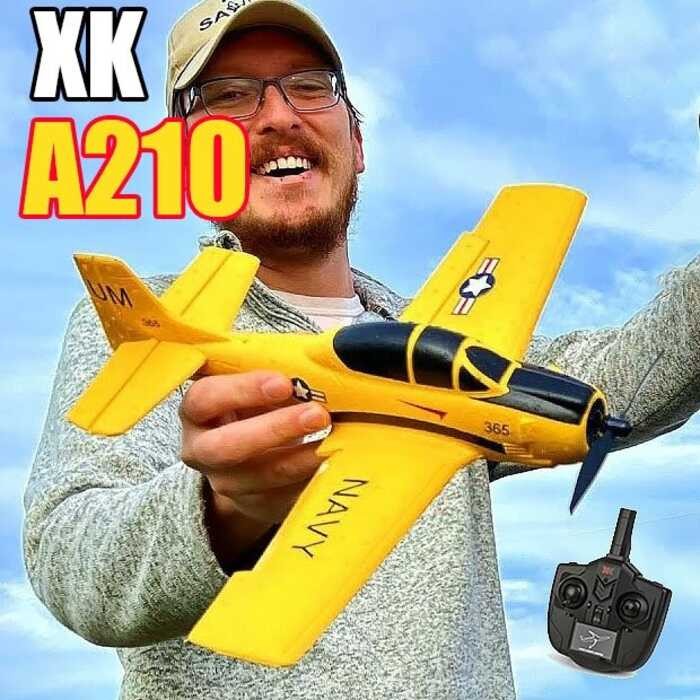 Airplane RC XK A210 T28 4Ch 384 Wingspan 6G/3D Model Stunt Plane Six ...