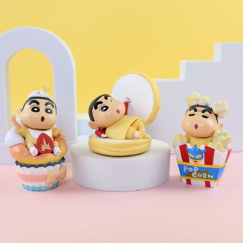 Anime VPFXH Crayon Shin-Chan Dessert Time Model Toys Mini Doll ...