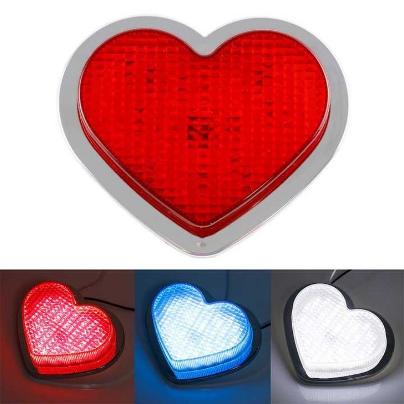 Universal 12V/24V Heart Shape Car Light LED Car Side Marker Turn Signal ...