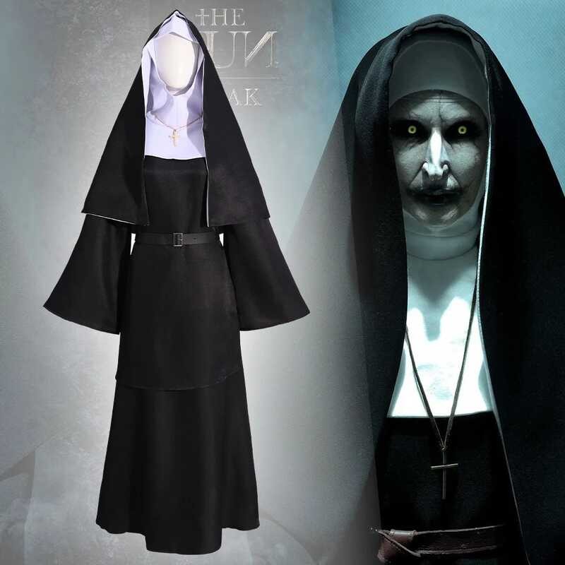 Nun a Horror Films Cosplay Cross Ghost The Conjuring Black Women ...