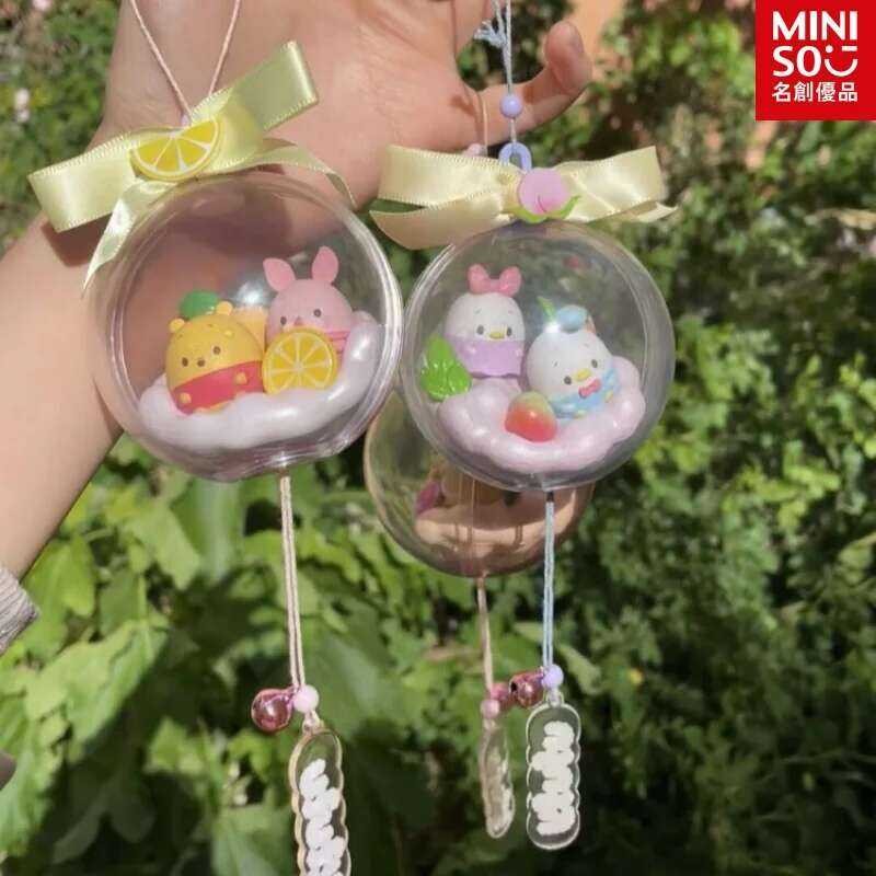 Miniso Winnie The Pooh Minnie Figure Ufufy Flowery Wind Chime Series ...