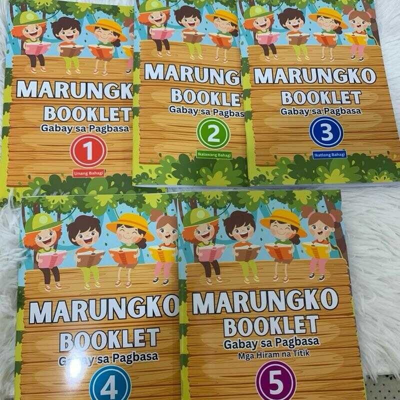 Marungko Booklet 1-5 Tagalog For Beginners Educational Board | Shopee ...