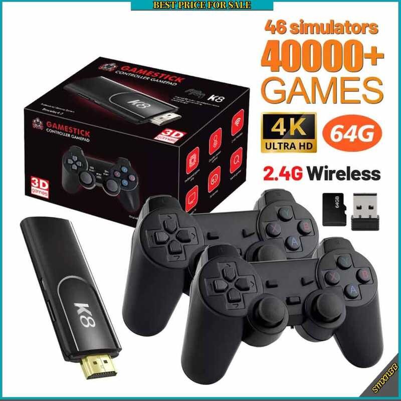 Game Stick K8 4k original HD Game Stick Retro Video Game Console 40000 ...