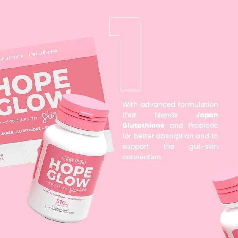 LUNA AURA HOPE GLOW SKIN PRO Edible Fiess Collagen Beauty Supplement ...