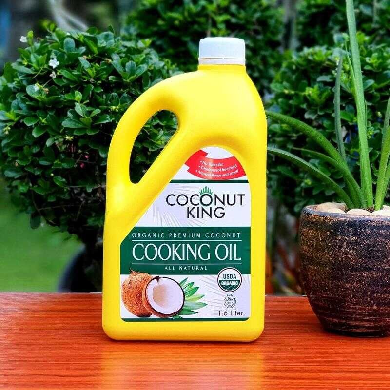 King Organic Premium Coconut Cooking Oil (1.6Liter, 1.0Liter) | Shopee ...