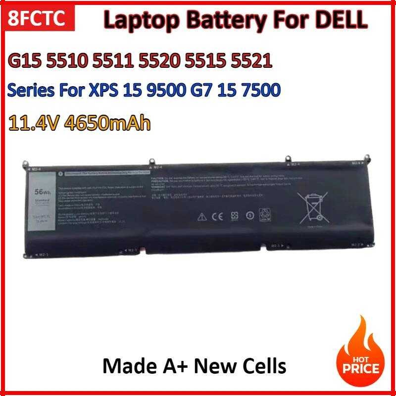 11.4V 2 ★ 4650Mah 56Wh 8Fctc Laptop Battery G15 5510 5511 5520 5515 ...