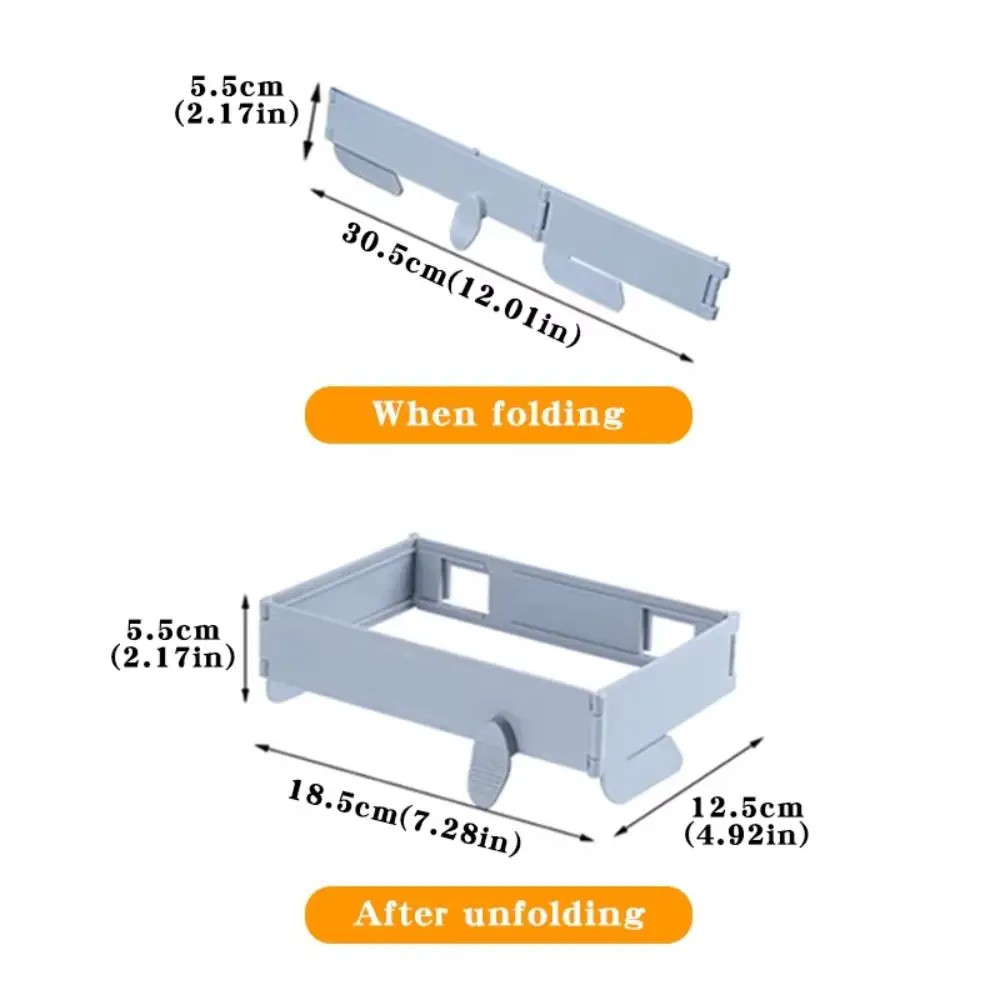 Foldable Garbage Bag Holder Wall Mounted Snap-on Trash Bag Support Rack ...