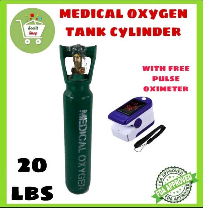 Soolit Shop Oxygen Tank 20 Lbs | With Full Content |Free OXIMETER ...