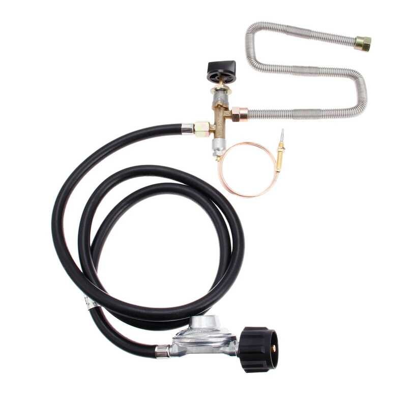 Xj 1Set Propane Fire Pit Gas Control Vae System Regulator Kit Hose ...