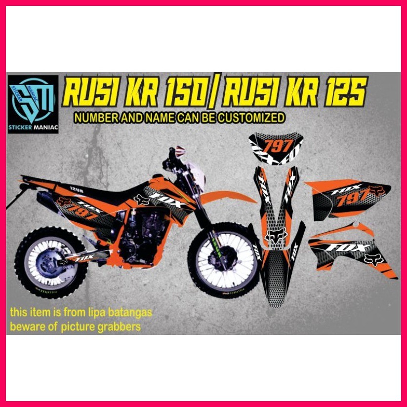 Rusi KR 150,,Rusi KR 125 full body decals | Shopee Philippines