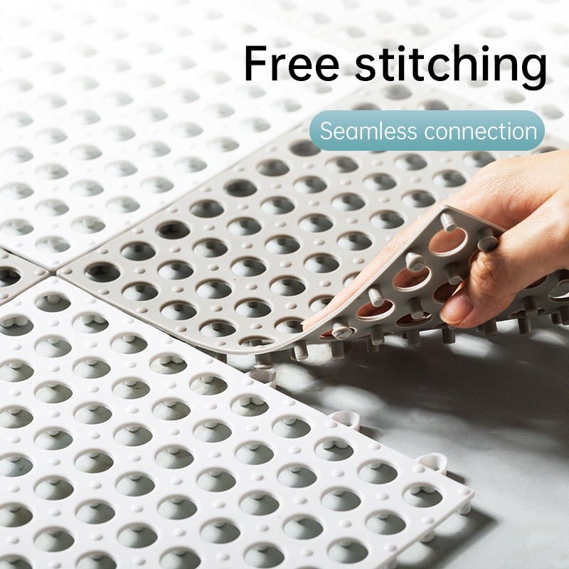 Deli Vusign 1PCS Non Slip Bathroom Mat Set PVC Shower Mat Anti Slip ...