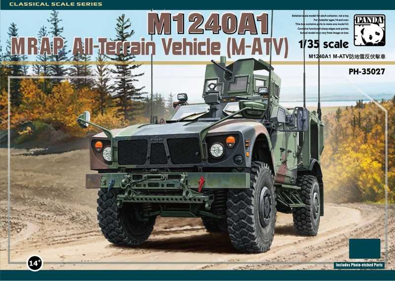 PANDAHOBBY 35027 M1240A1 M-ATV with UIK Anti-Mine Anti-Booby Trap ...