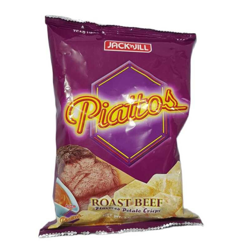 Jack N Jill PIATTOS Roast Beef Flavored Potato Chips (Pack Of 6 Pieces ...