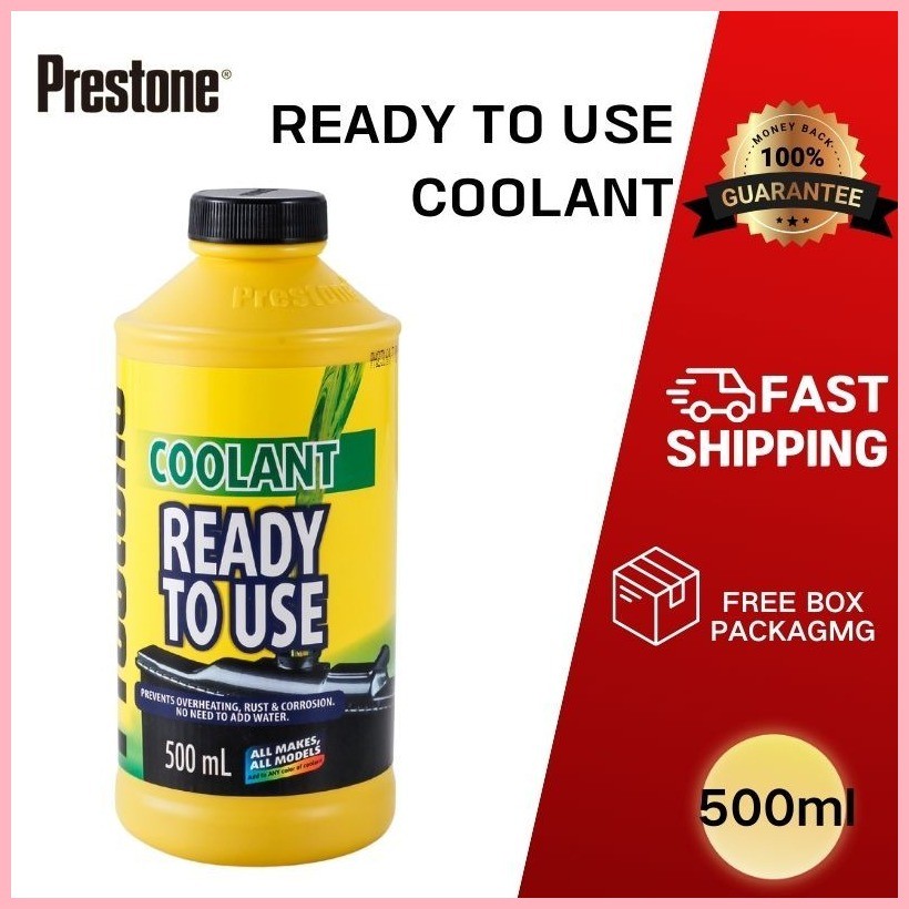 500ml prestone coolant ready to use green Prevents overheating rust ...