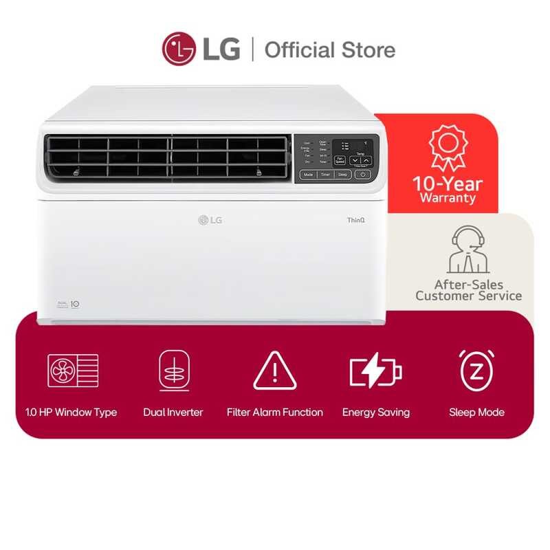 LG 1.0 HP Window Type Aircon Dual Inverter La100gc2 1F1 | Shopee ...