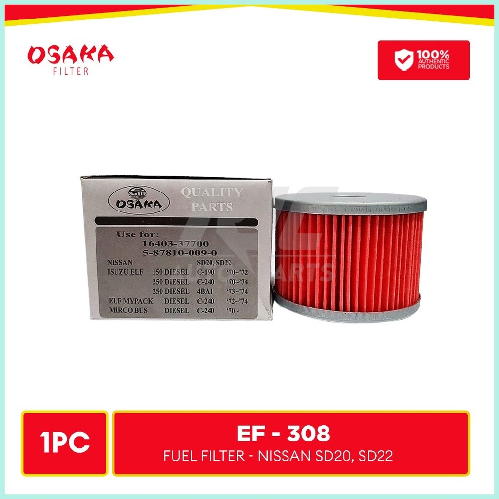 Osaka EF-203 5-87810-009-0 Fuel Filter Nissan SD20, SD22, Forklift ...