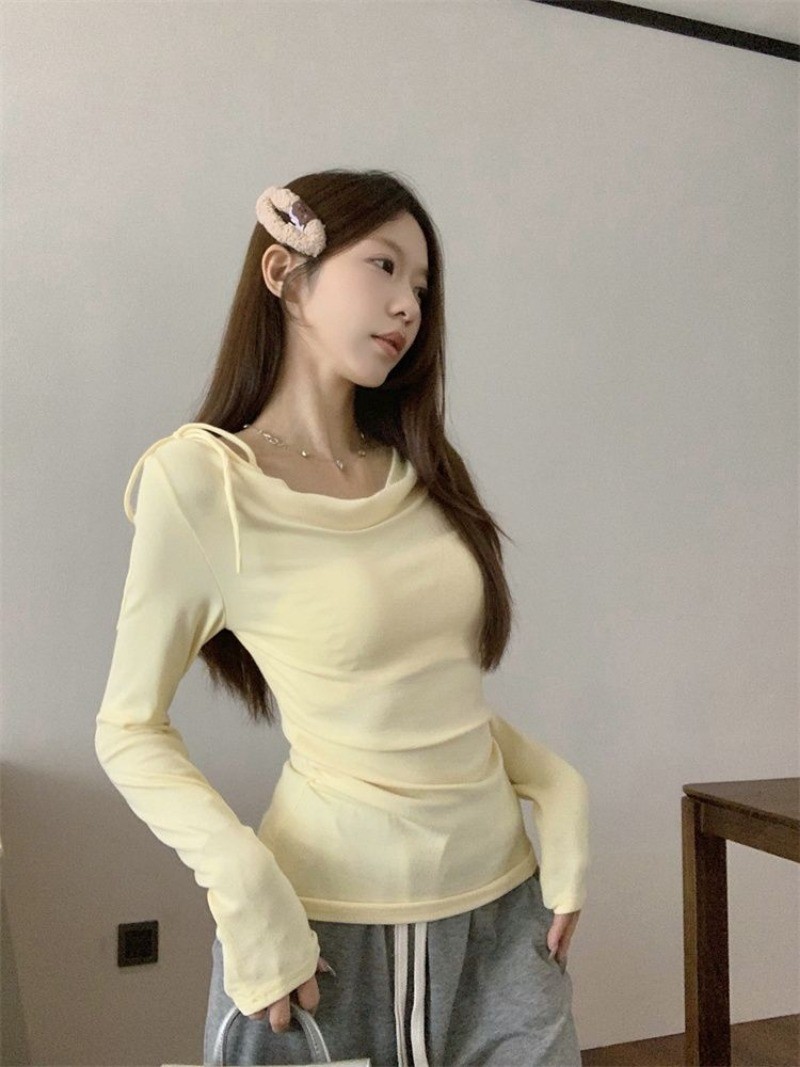 Erroriwear Women Fashion 2025 Blouse Round Neck Long Sleeve Solid Color ...