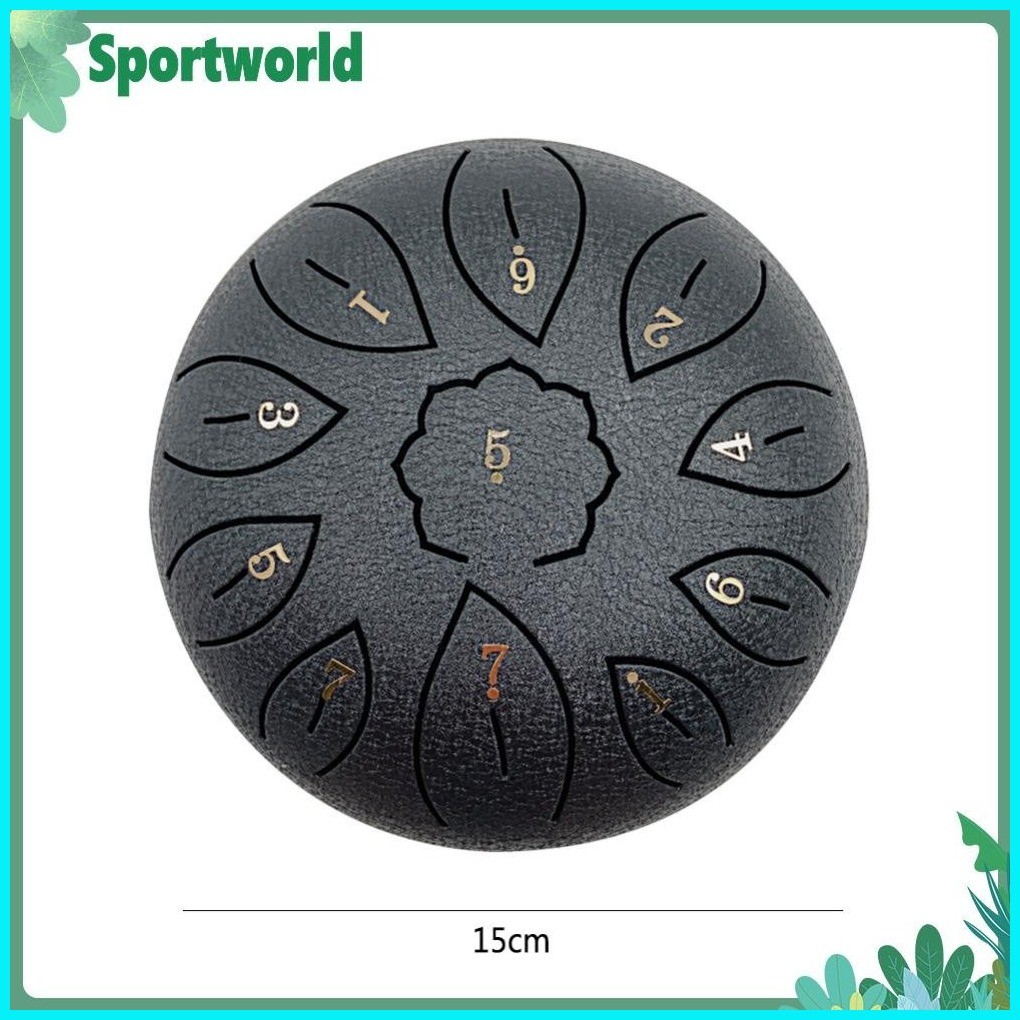 11 Tune Percussion Musical Instrument Hand Pan Tank 6 inch Steel Tongue ...