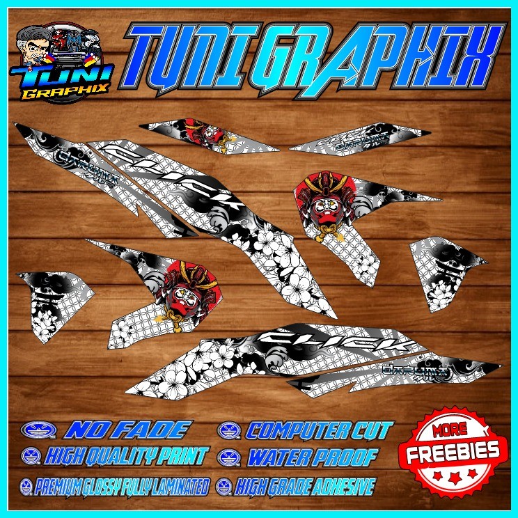 HONDA CLICK V3 DARUMA INDO CONCEPT DECALS STICKER | Shopee Philippines