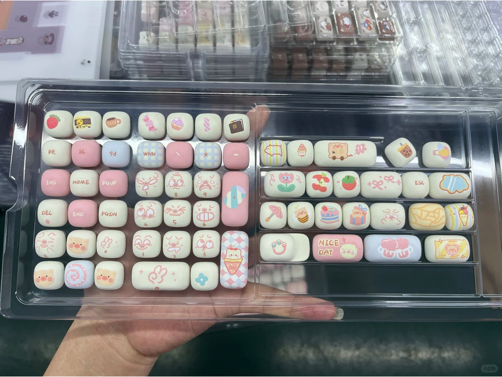 Piggy Party Tofu Keycap MOG Profile 139 Keys PBT Five-sided Dye ...