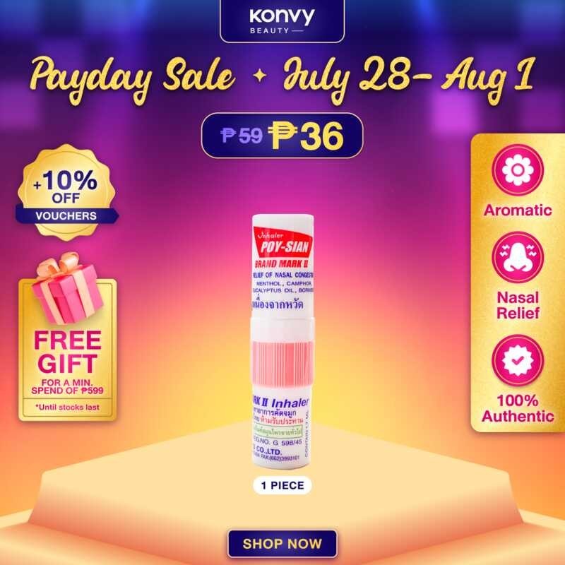in 2024 2 Poy Sian 1 (Menthol Nose Inhaler for Quick Relief from Nasal ...